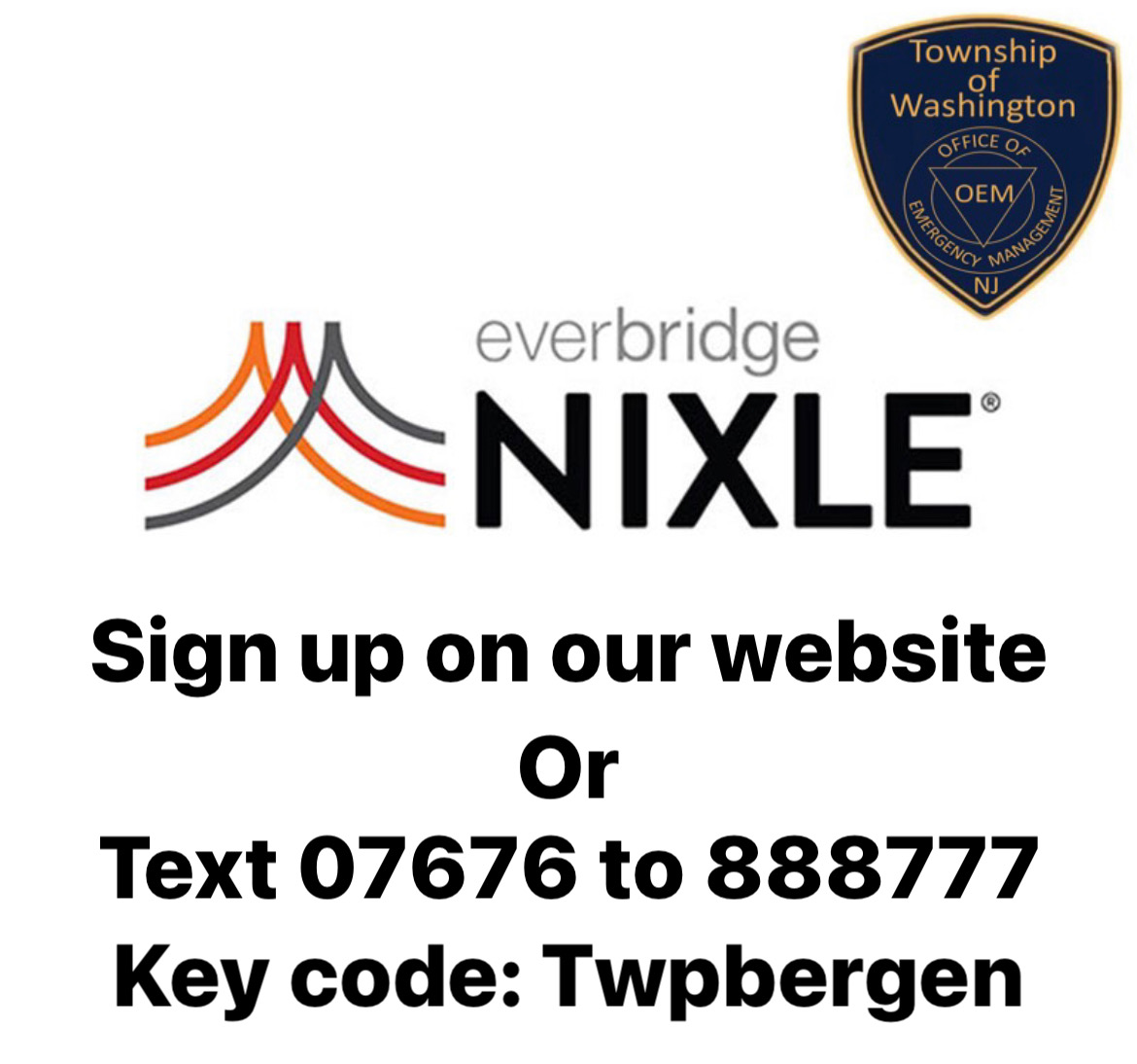 Township Police now have Nixle! - Township of Washington